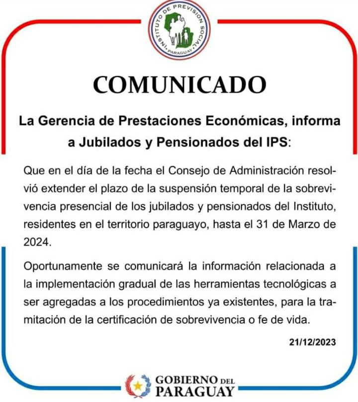 Instituto de Previsión Social (IPS) - Portal Paraguay