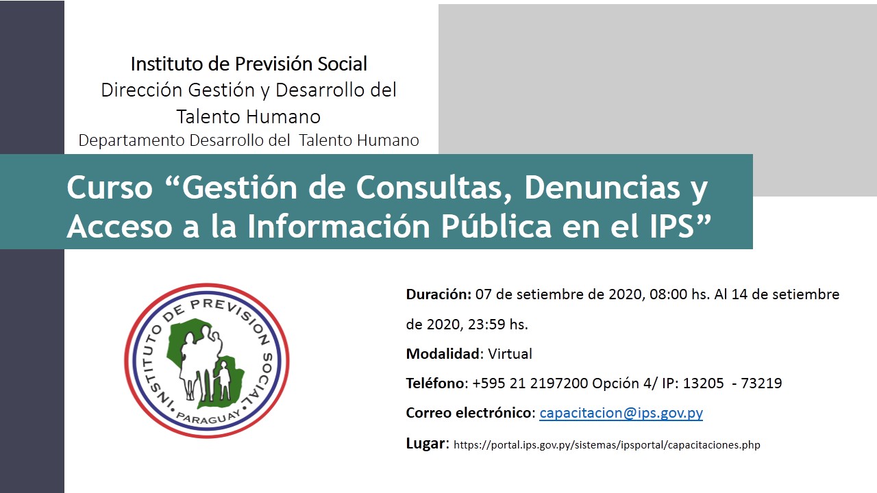 Instituto de Previsión Social (IPS) - Portal Paraguay